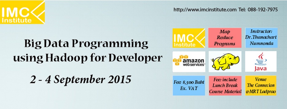 Big Data Programming using Hadoop for Developer