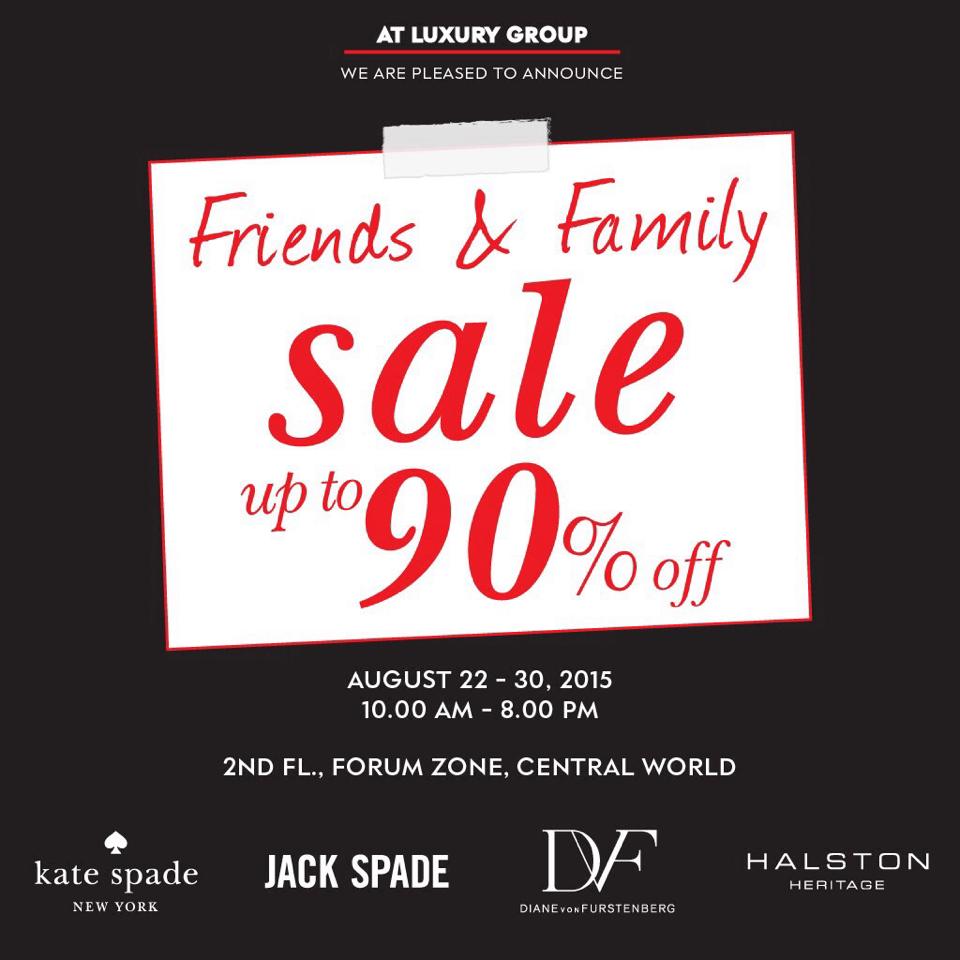 Friends & Family Sale up to 90%