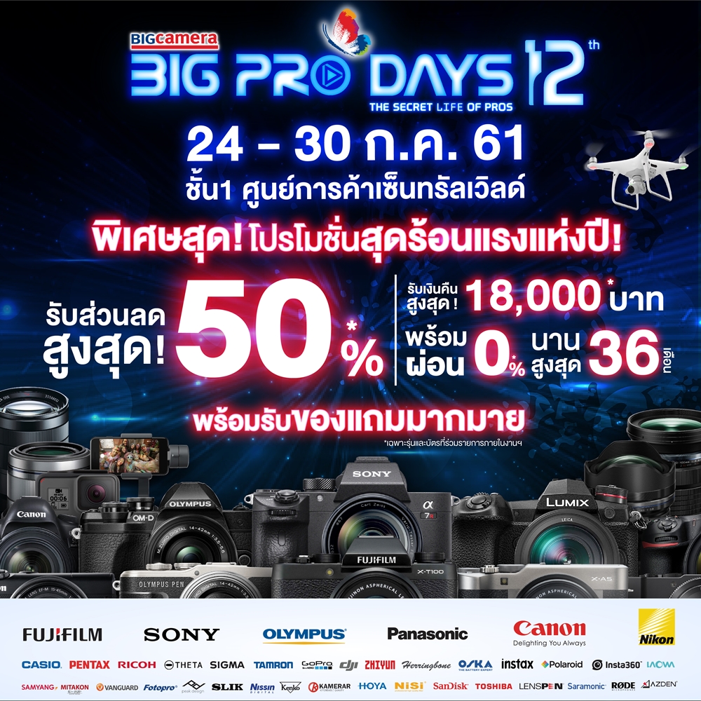 BIG CAMERA BIG PRO DAYS 12 “The Secret Life of Pros”