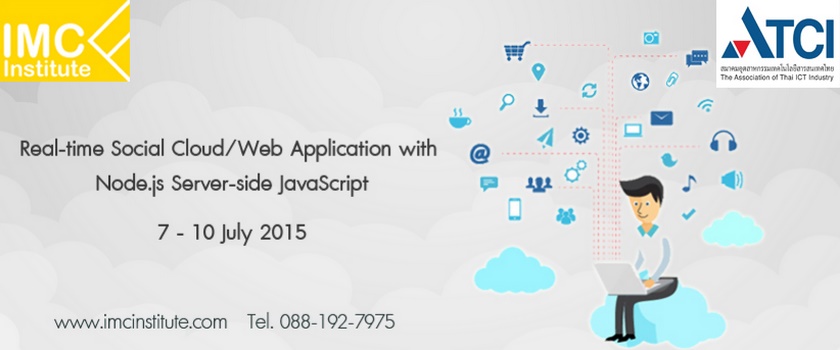 Real-time Social Cloud/Web Application with Node.js Server-side JavaScript